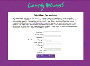 Digital Library Card